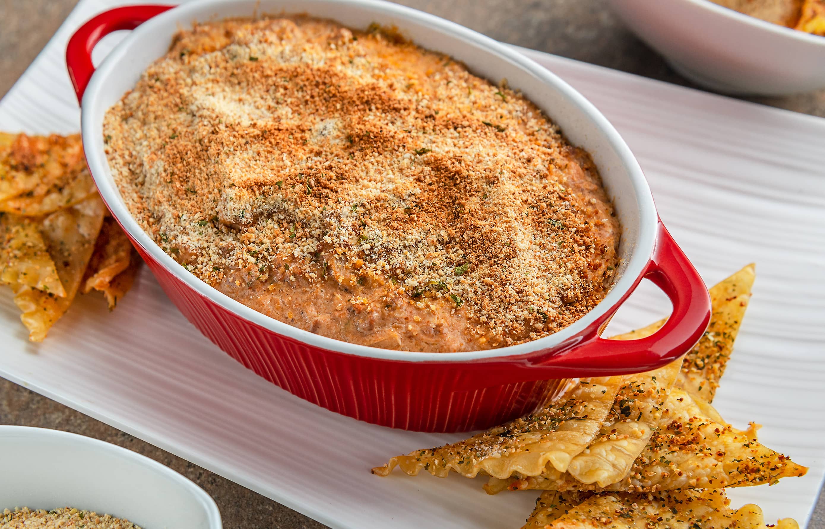 Dip caliente de lasagna