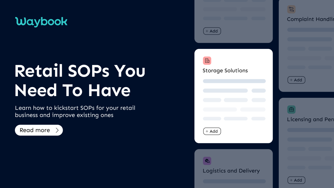 Retail Standard Operating Procedures (SOPs) Unveiled | Waybook Blog