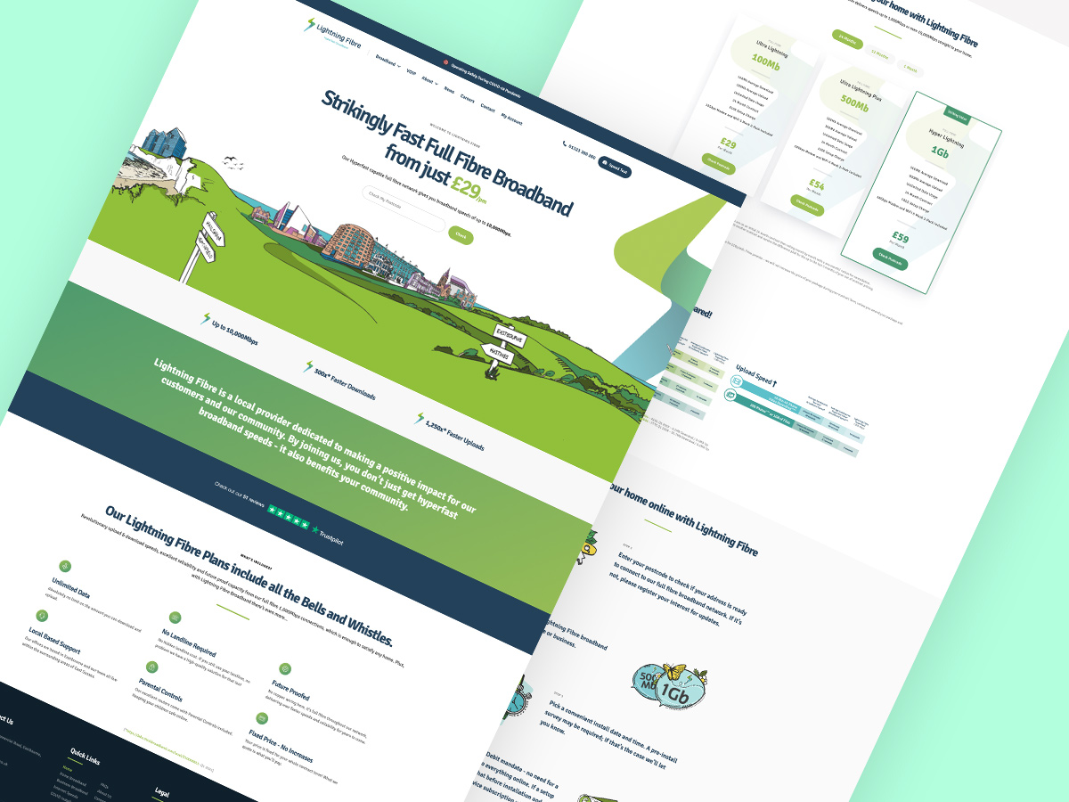 Lightning Fibre | Portfolio | Fountain Digital