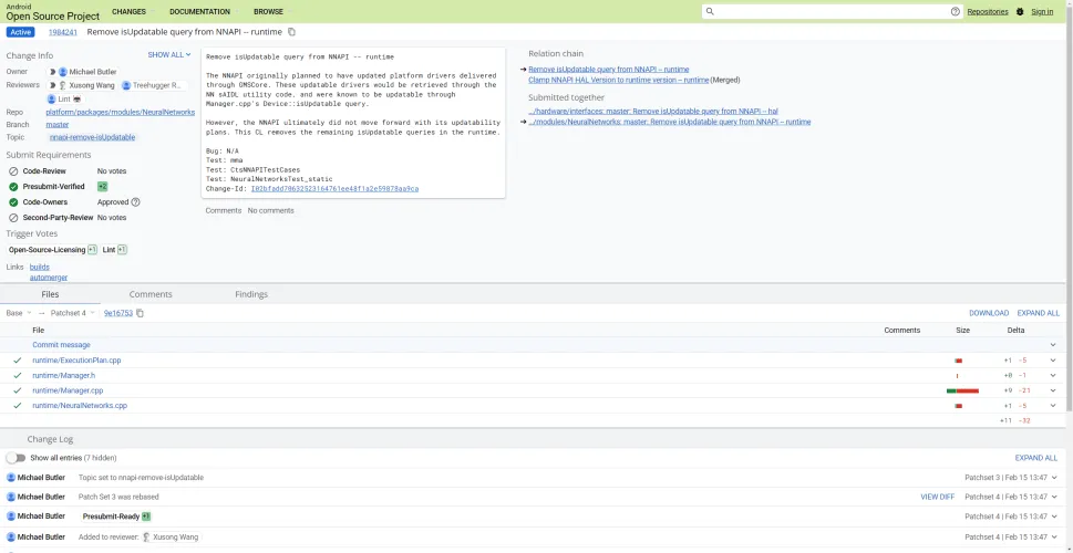 Google tweaks plans for updatable NNAPI drivers in Android 13