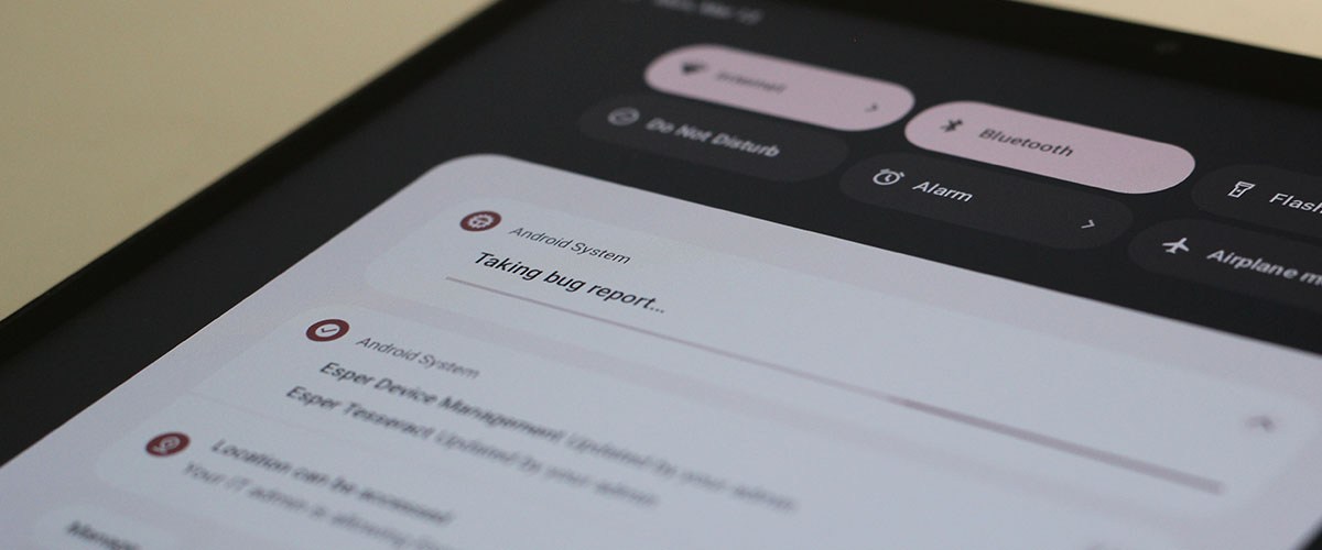 Esper Feature Spotlight: Bug Reports in Kiosk Mode