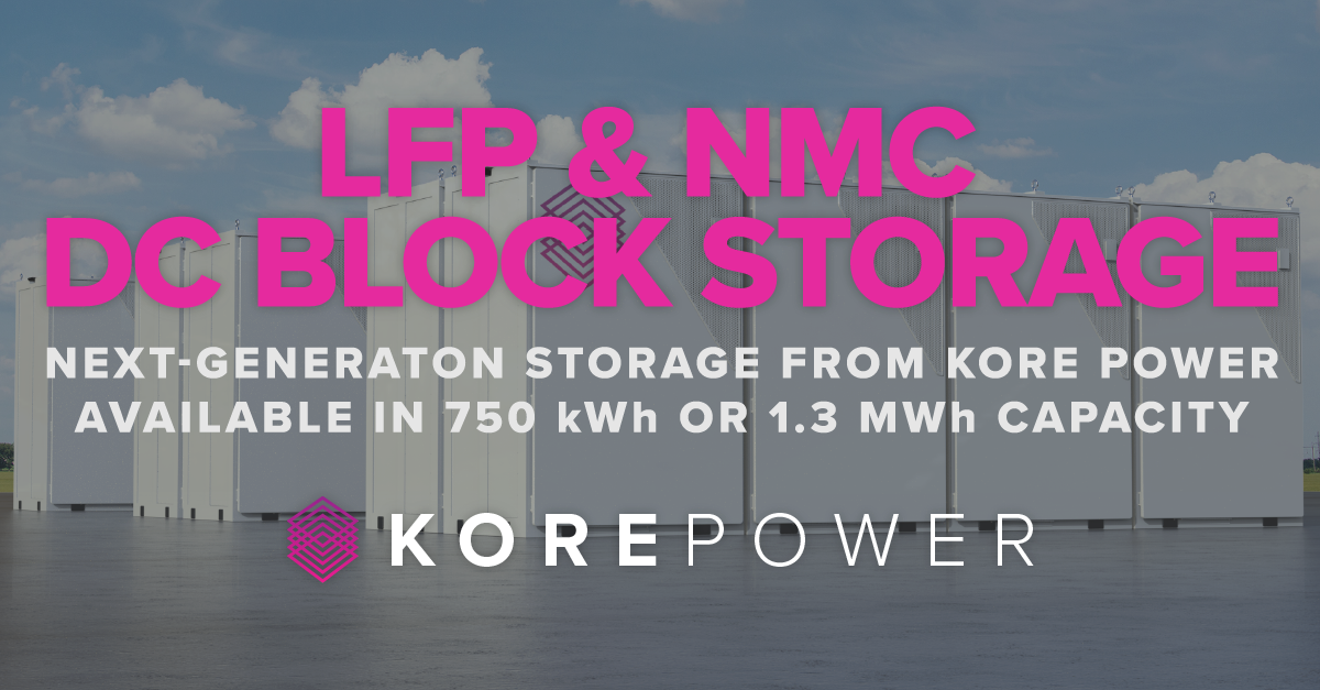 KORE Power Kicks off 2024 with Launch of Two US-Manufactured DC Blocks