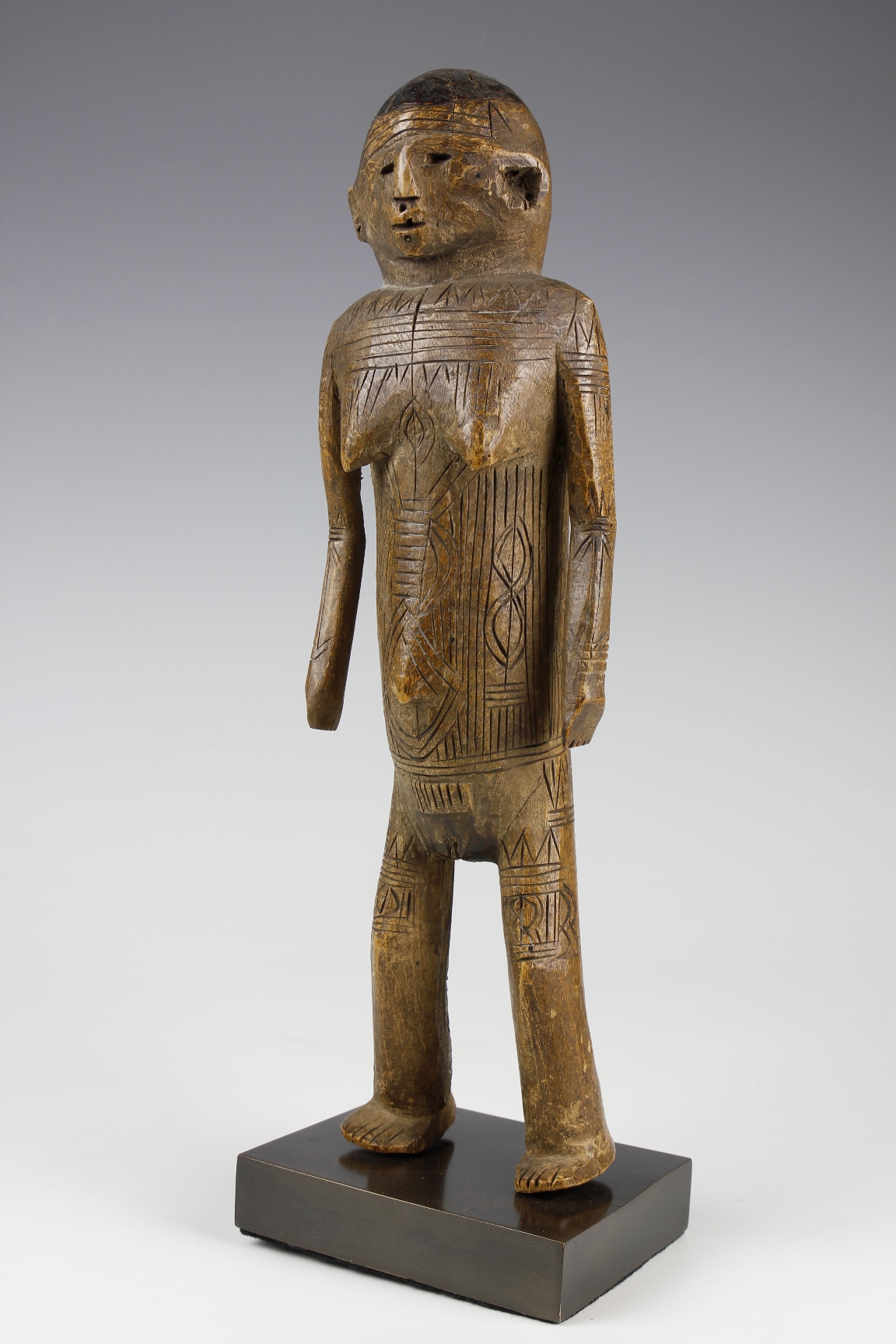 1930's - 1940's Makonde Female Figure with Representations of Body ...