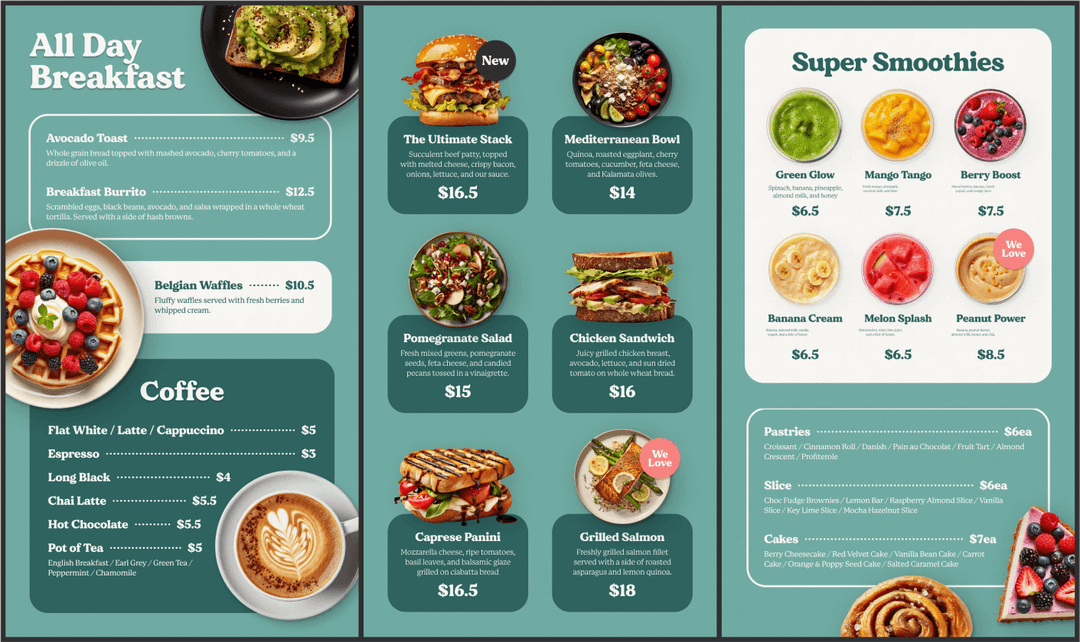 Menuboard designer | Menuzen