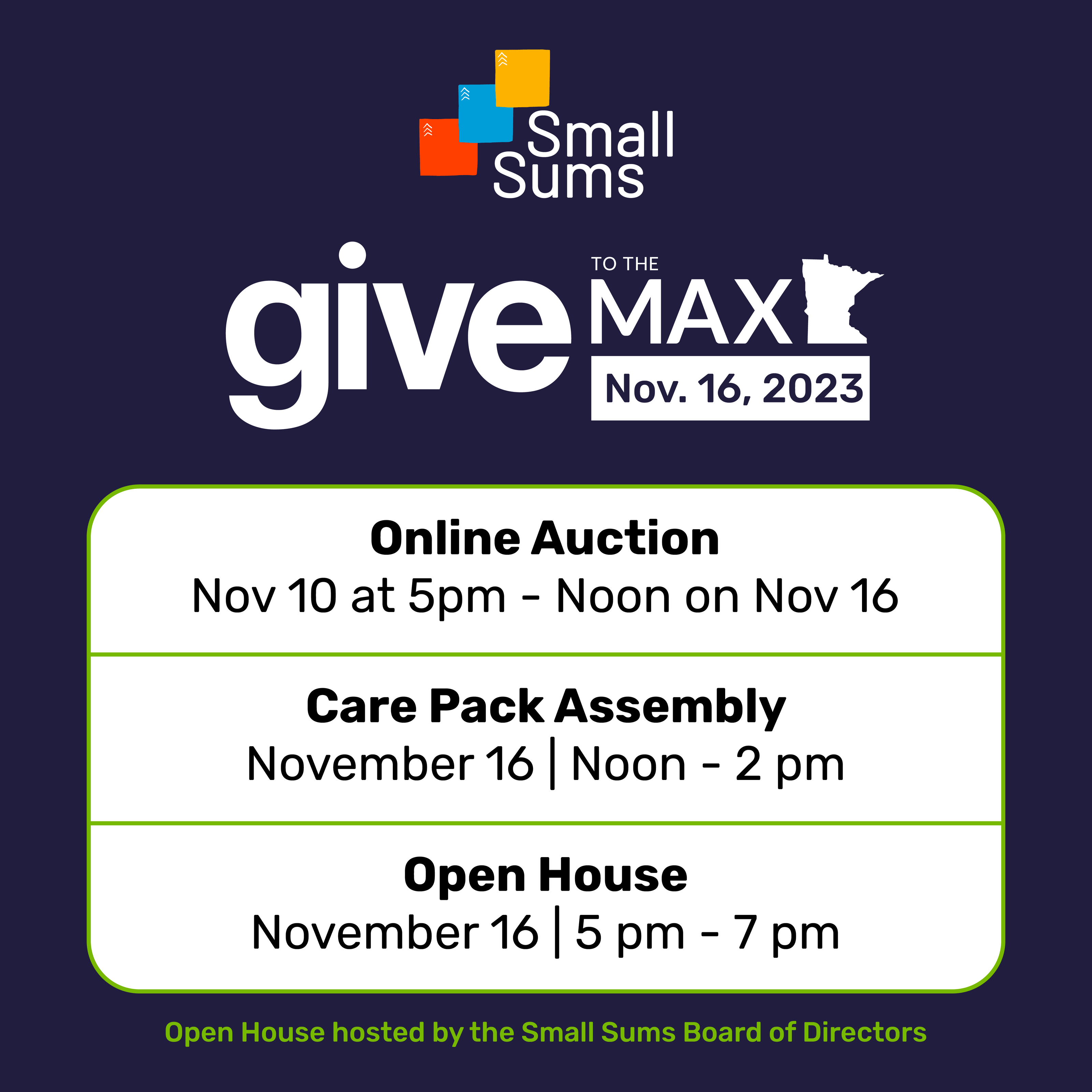 Events — Small Sums