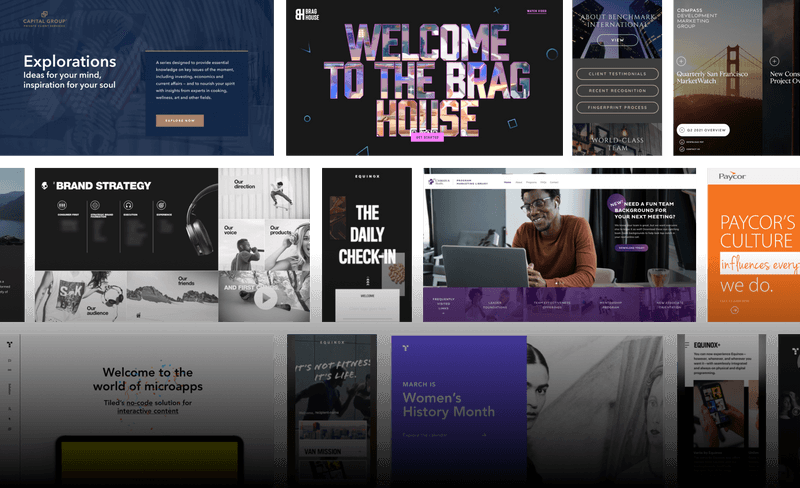 Interactive content experiences | Tiled