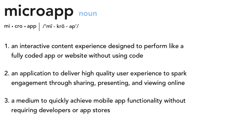 What is a microapp anyway?