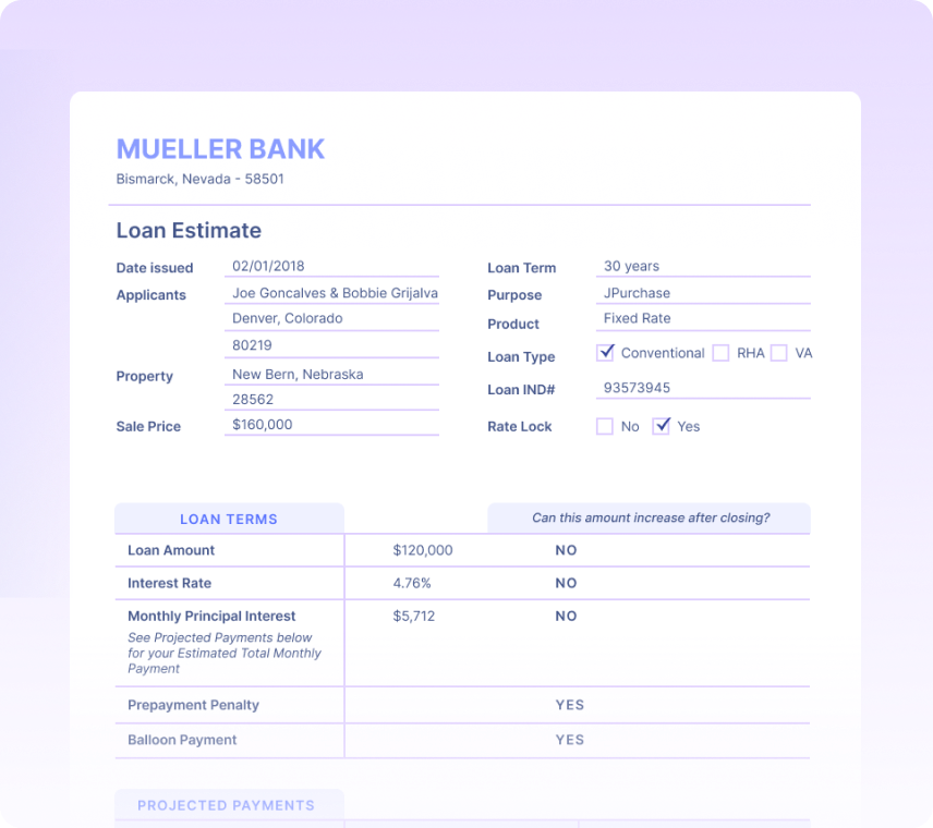 Loan Estimate OCR & Automated Workflows