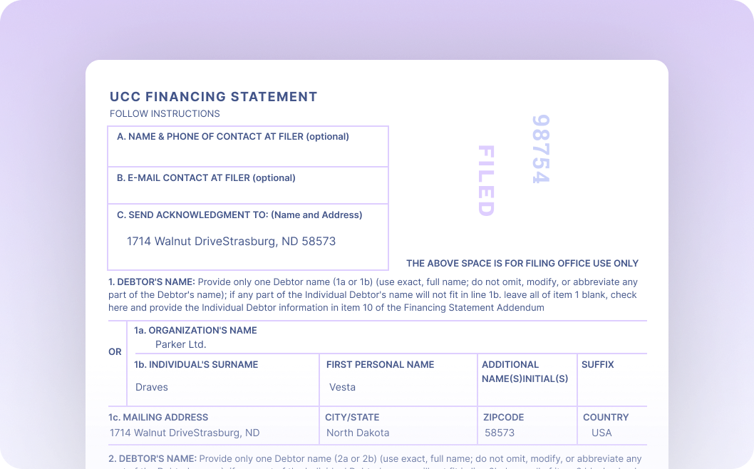 UCC Financing Statement OCR & Automated Workflows