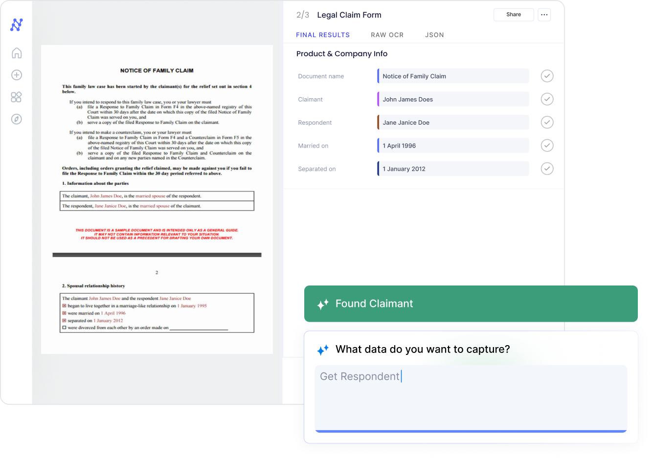 Legal Claim Form OCR & Automated Workflows