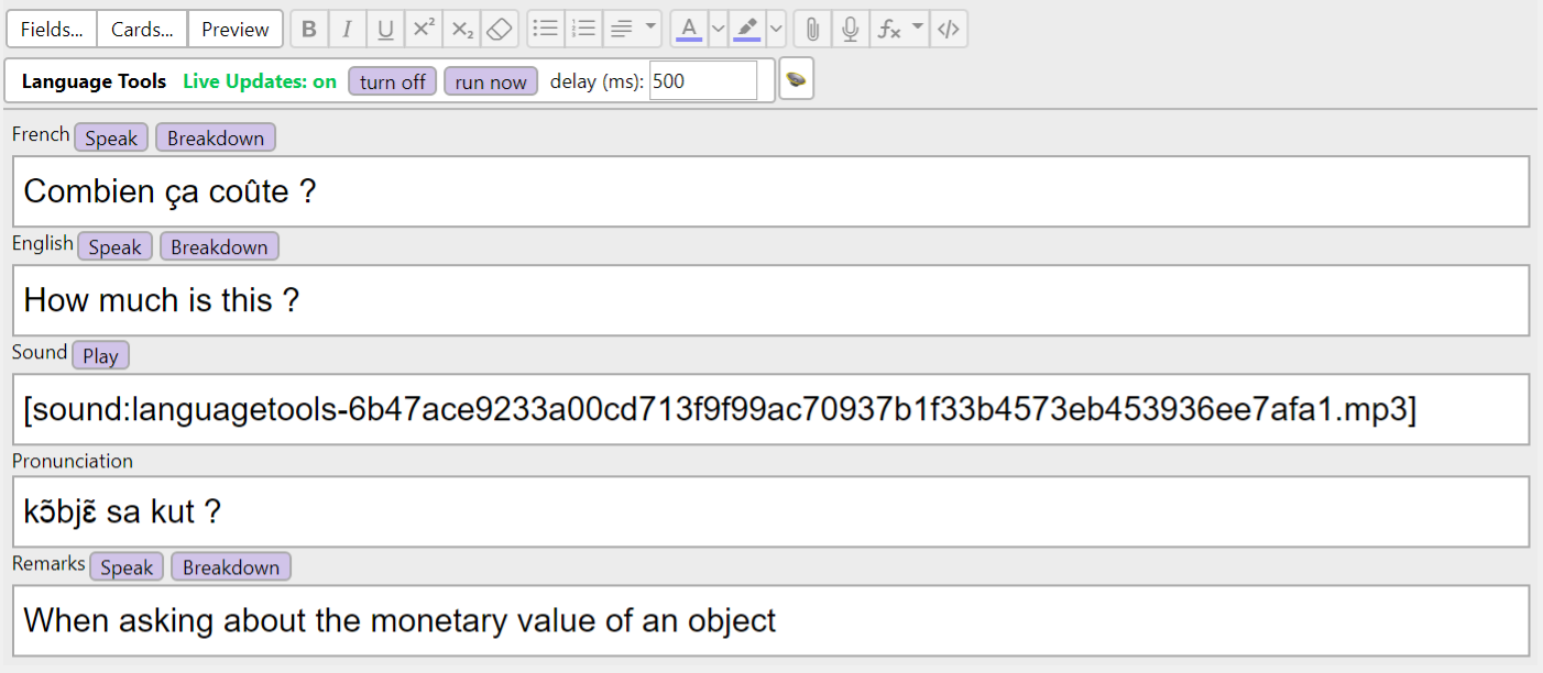 Anki: Configuring Note Types
