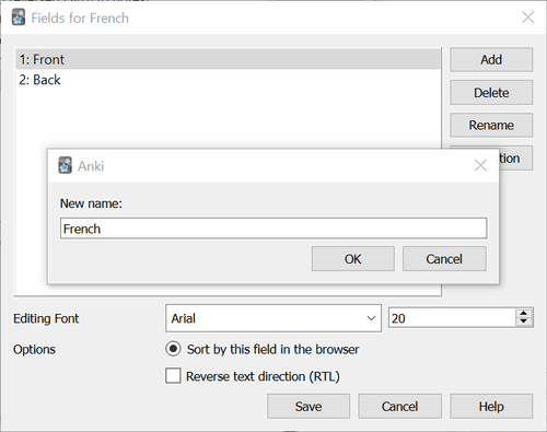 Anki: Configuring Note Types