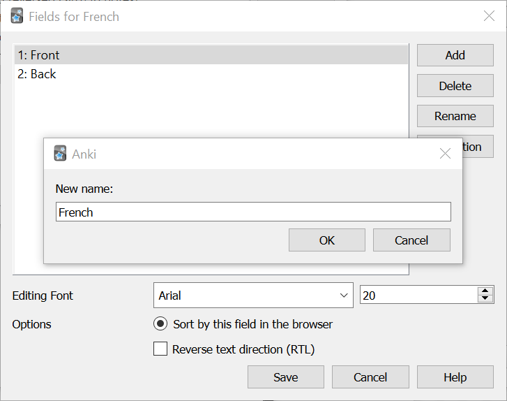 Anki: Configuring Note Types