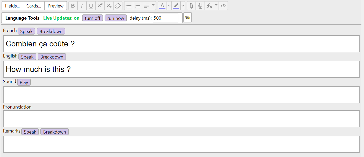 Anki: Configuring Note Types