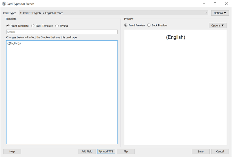 Anki: Configuring Note Types