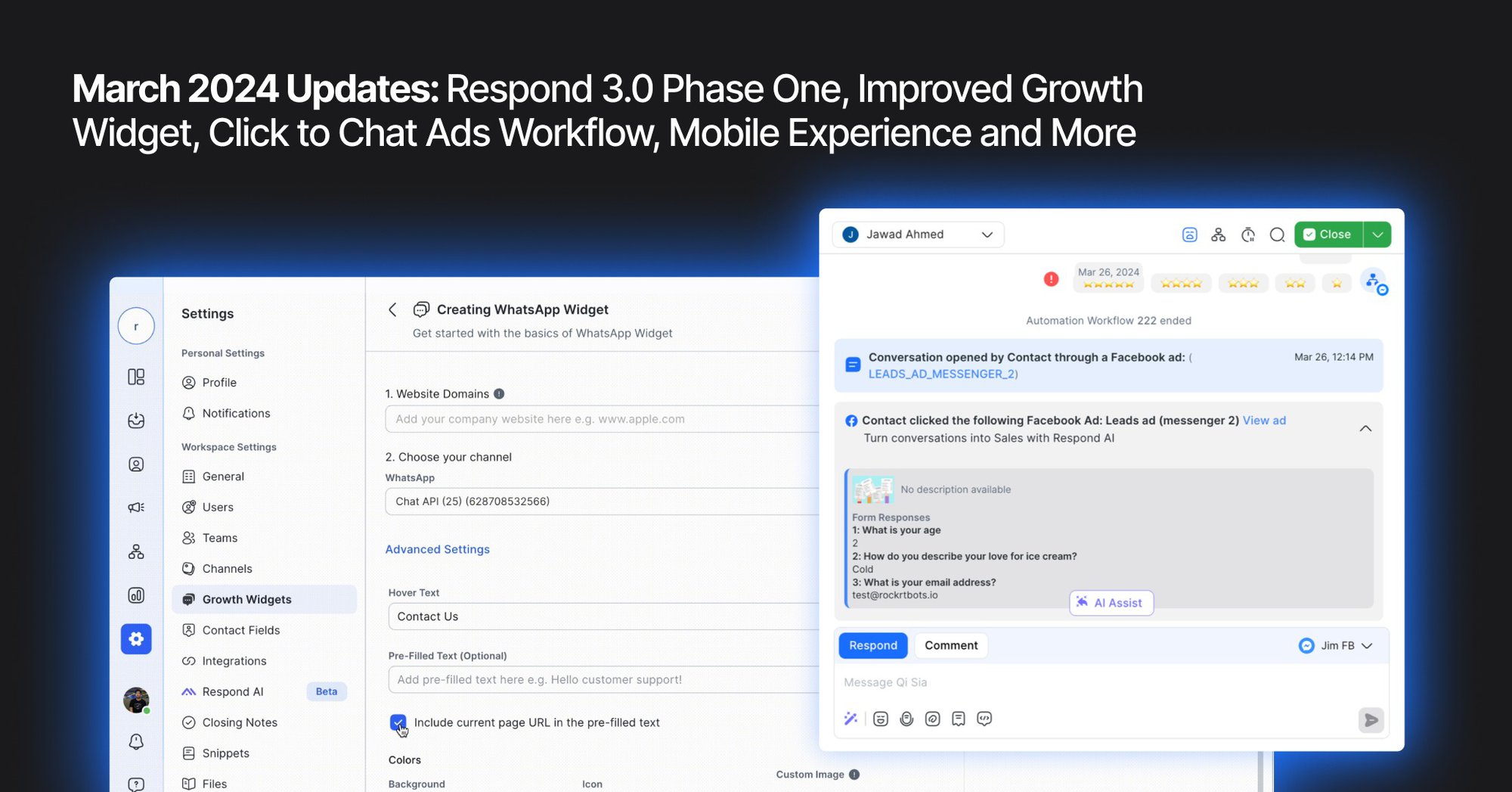 March 2024 Updates: Respond 3.0 Phase One, Improved Growth Widget ...