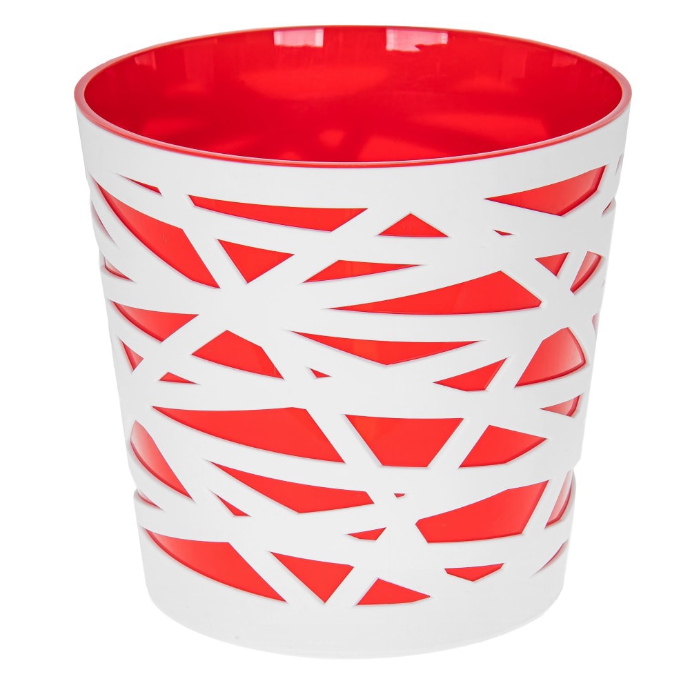 Red Sophie indoor Plant pot without drainage holes