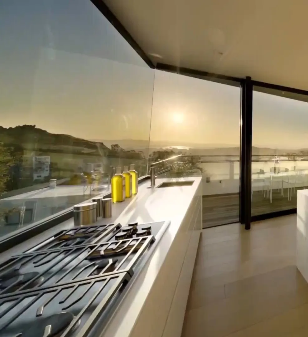 Picture Window Kitchen Backsplash