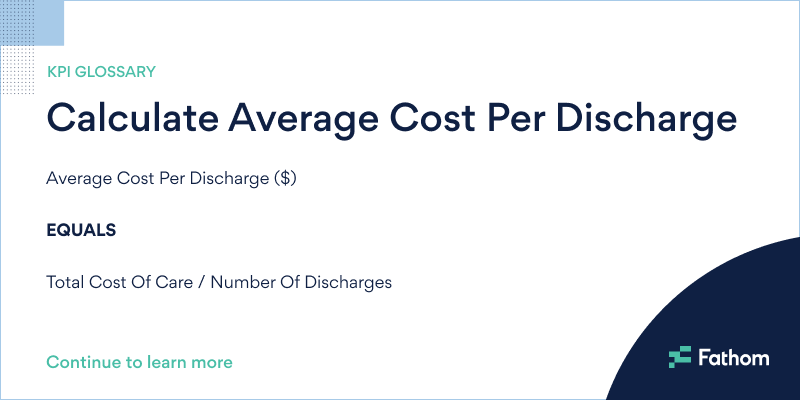 What is Average Cost Per Discharge KPI? | Fathom
