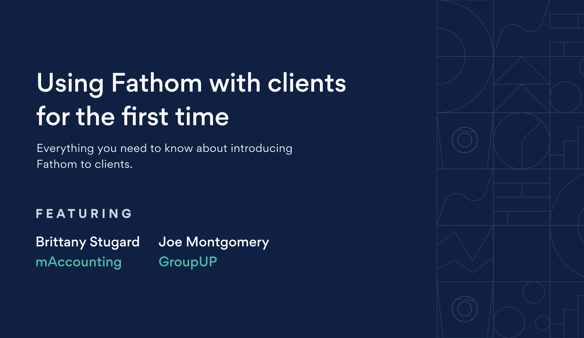 Using Fathom with clients for the first time