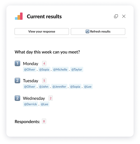 Simple Poll for Slack