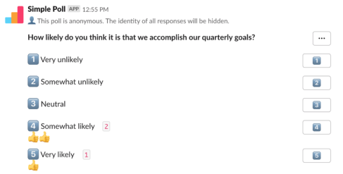 Simple Poll for Slack