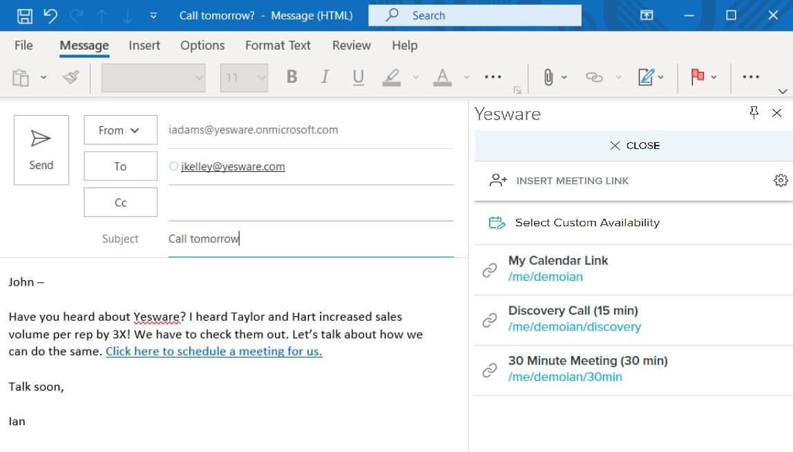 Outlook 365 Email Tracking & Sales Tool | Yesware