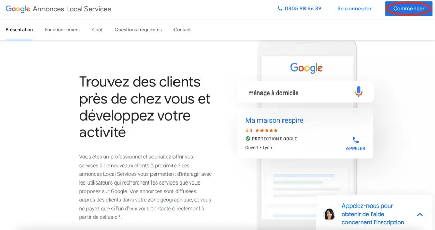 Comment s'inscrire à Google Local Services