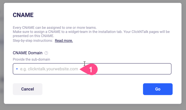 Consolto how-to: Use CNAME for your ClickNTalk page