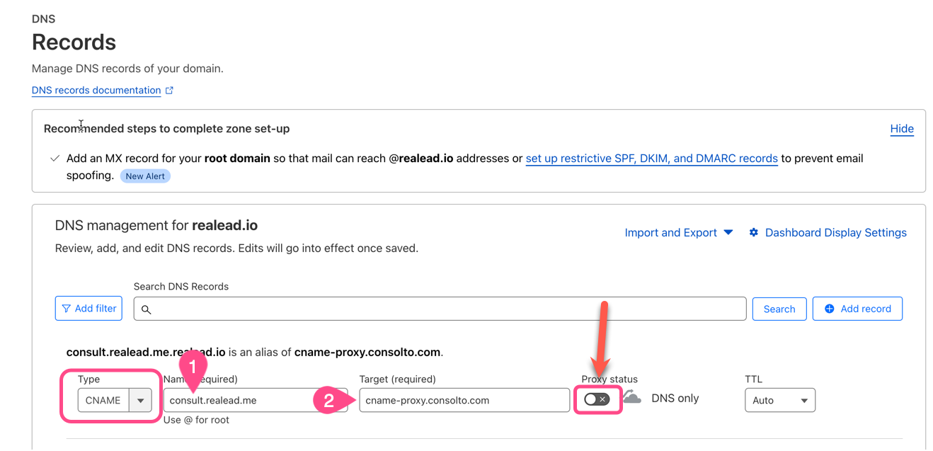 Consolto how-to: Use CNAME for your ClickNTalk page