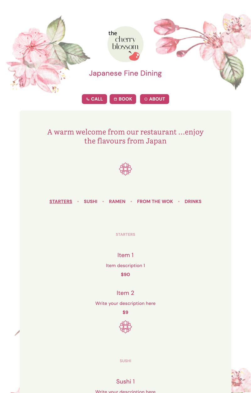 Free Fine Dining Menu Templates | For Decadent Restaurants