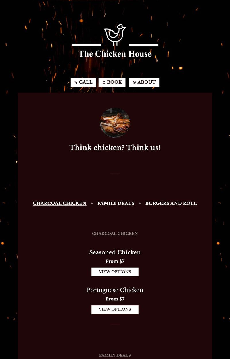 Free Simple Menu Template | Menuzen