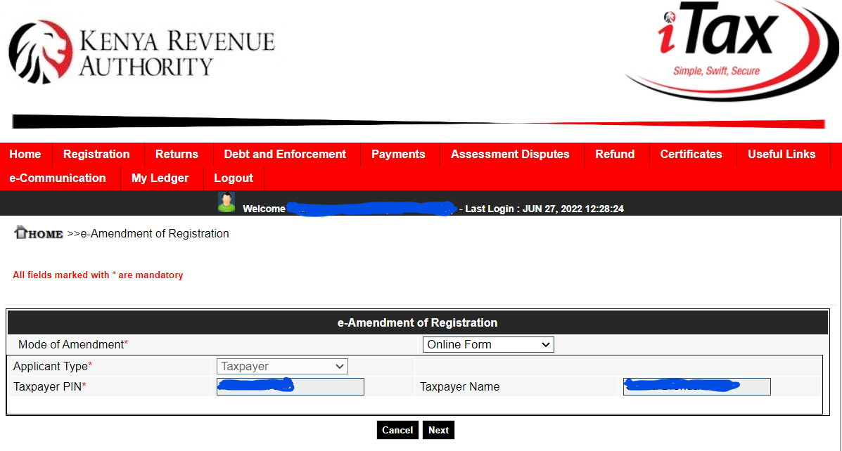 How to Change Your KRA Email Address