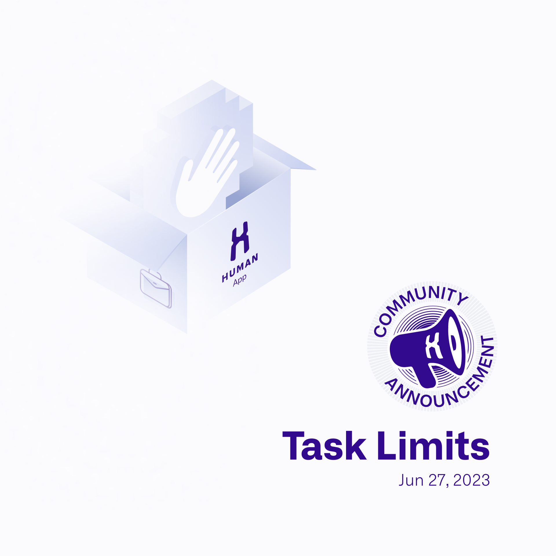 Community Announcement: Task limits | Blog - HUMAN Protocol
