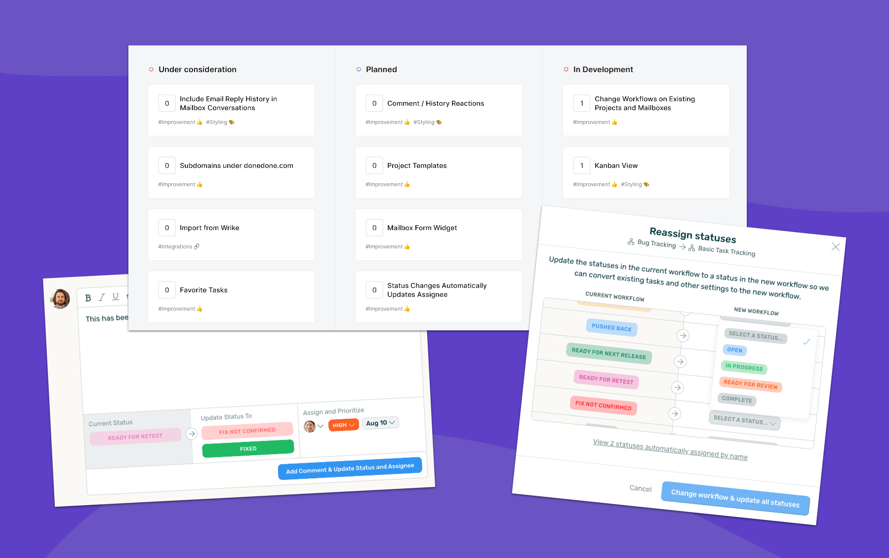 Switching Workflows, Keeping Status Current and Adding Feature Ideas ...