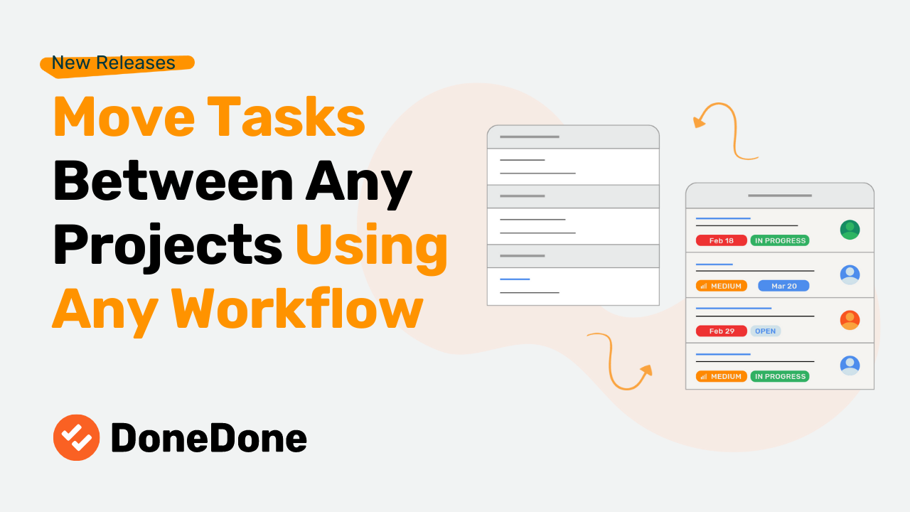 Move Tasks to Any Project Workflow - DoneDone