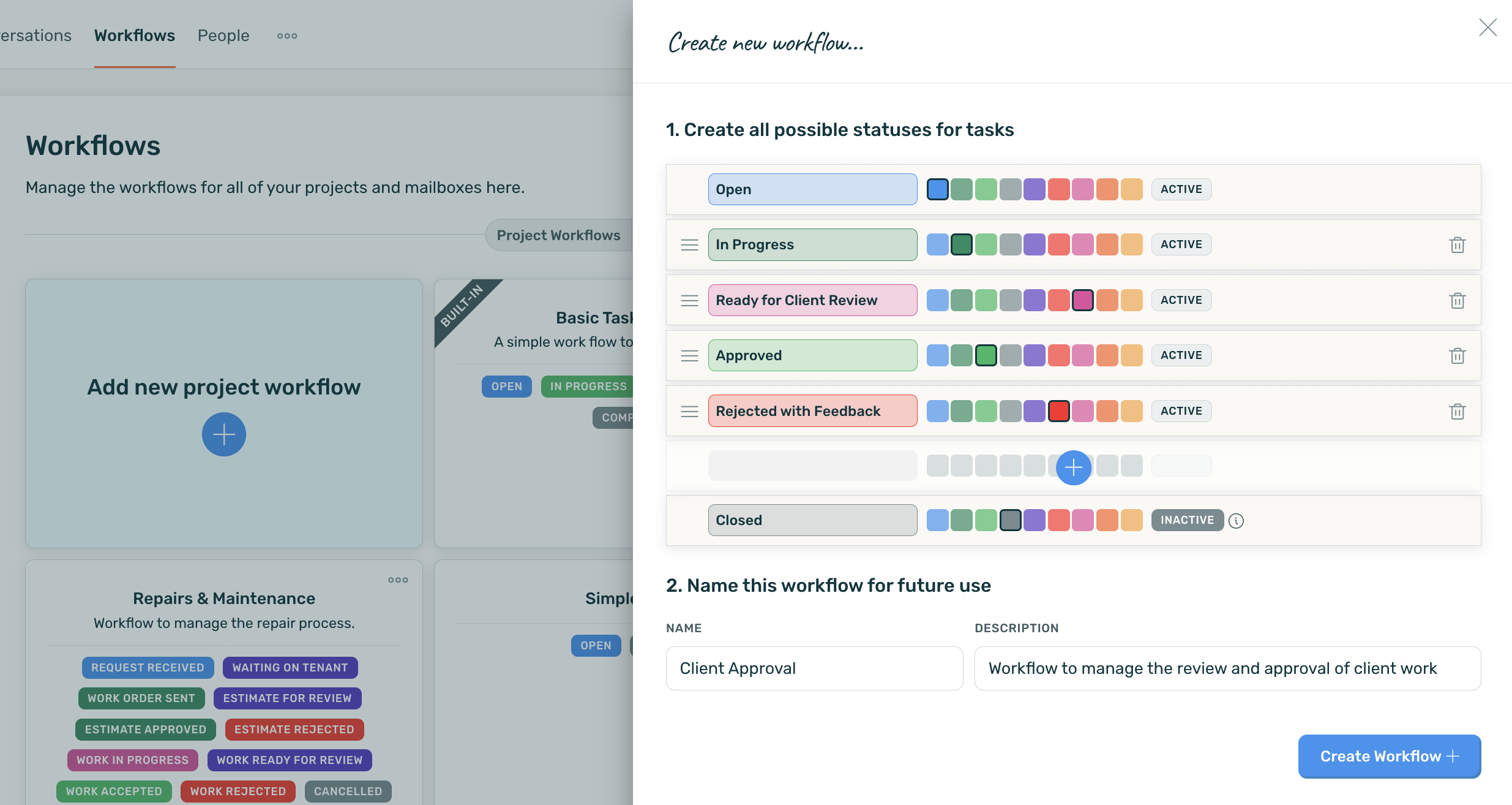 DoneDone Workflows for Teams