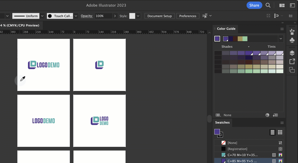 Finding Color Palette Inspiration Directly in Adobe Illustrator | Logo ...