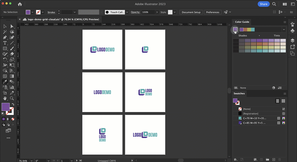 Finding Color Palette Inspiration Directly in Adobe Illustrator | Logo ...