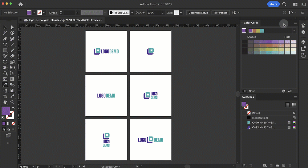 Finding Color Palette Inspiration Directly in Adobe Illustrator | Logo ...