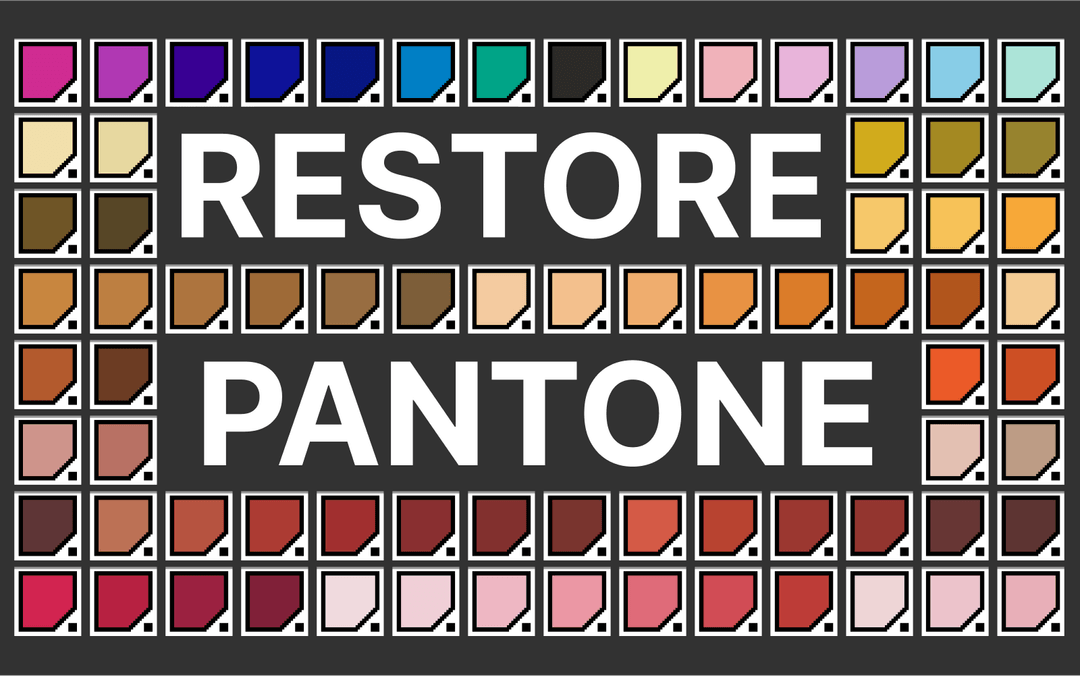 Restoring Pantone Colors in New Illustrator Versions | Logo Package