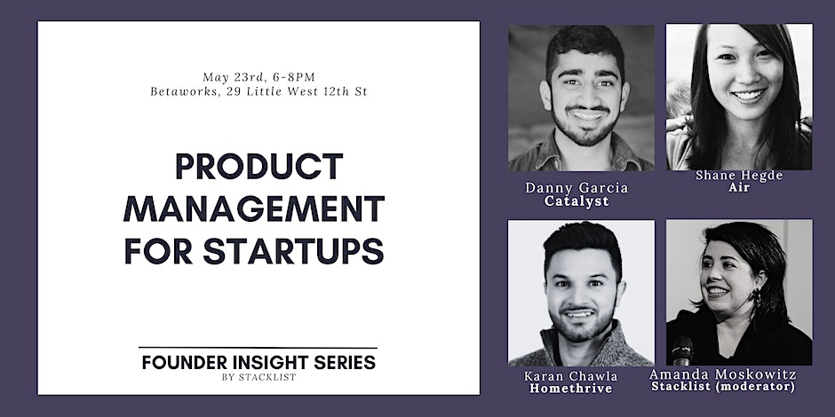 Stacklist: Product Management for Startups