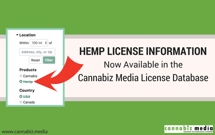 Hemp License Information Now Available in the Cannabiz Media License ...