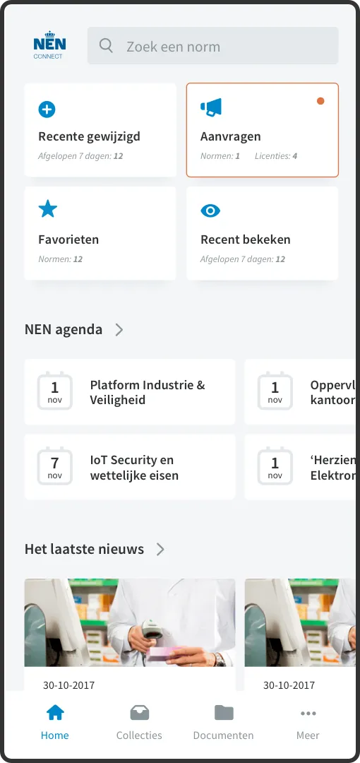 NEN Connect Klanten Portaal – Pixelpillow.nl