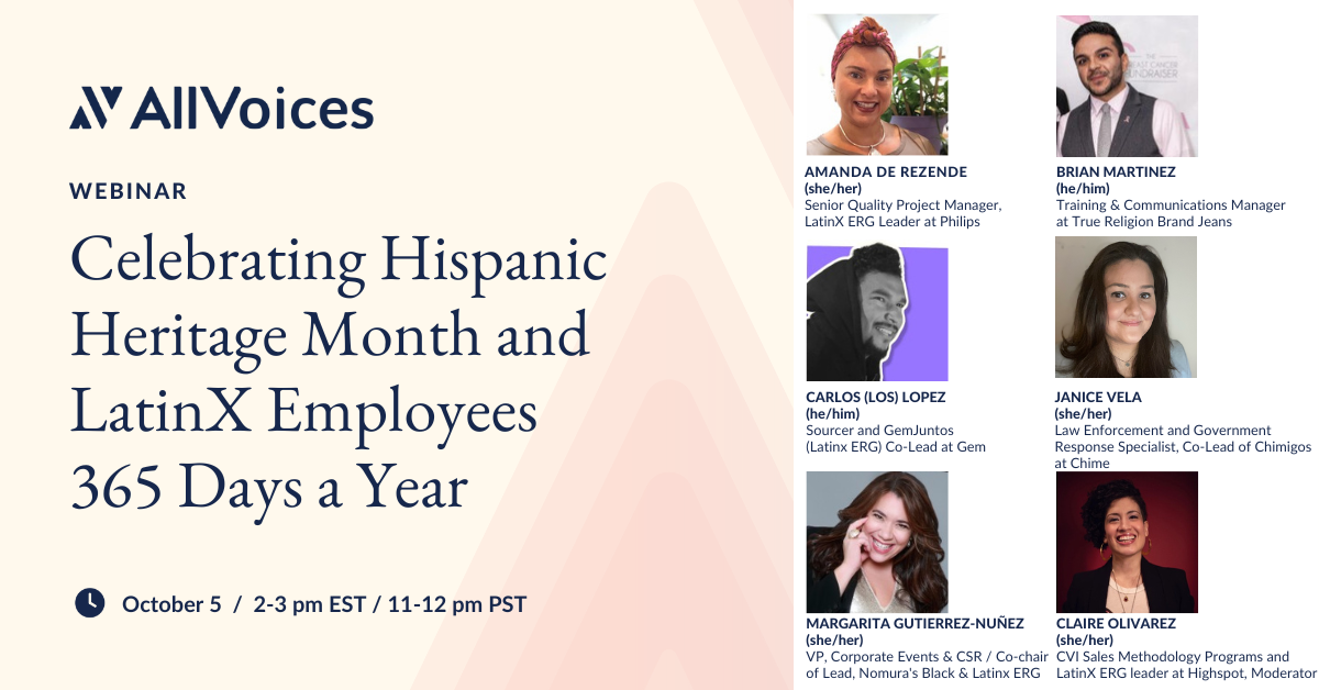 Webinar | Celebrating Hispanic Heritage Month and LatinX Employees 365 ...