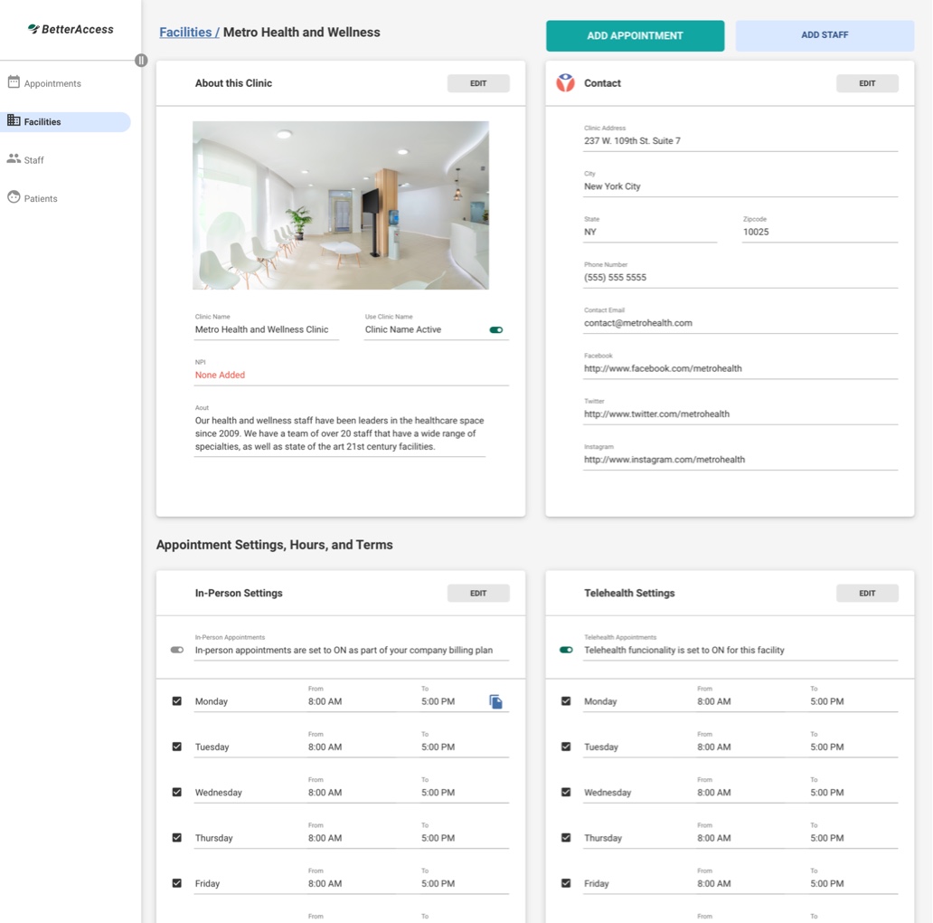 BetterAccess - Online Scheduling & Telehealth