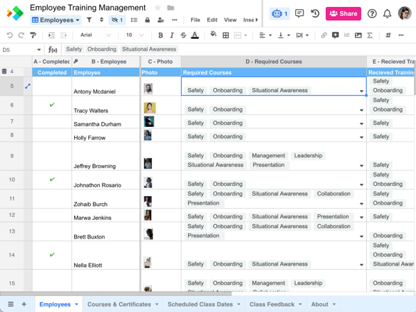 Employee Training Plan Template Spreadsheet 2023 