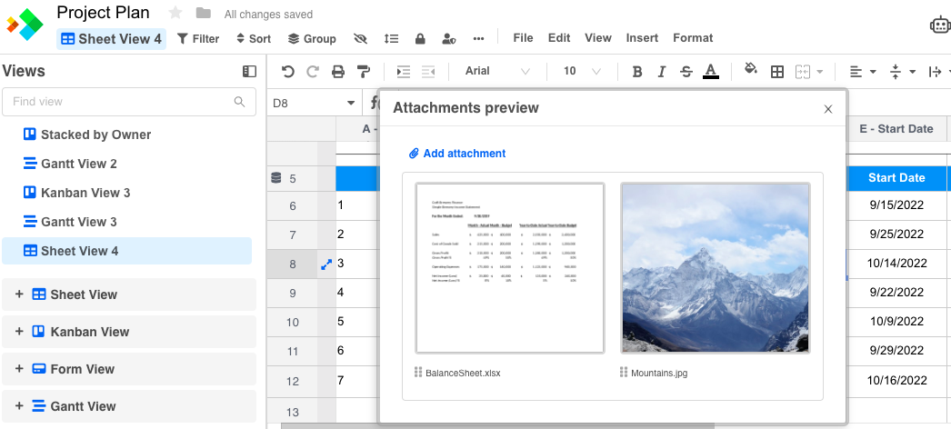 How To Insert Files Into Spreadsheet Cells Spreadsheet