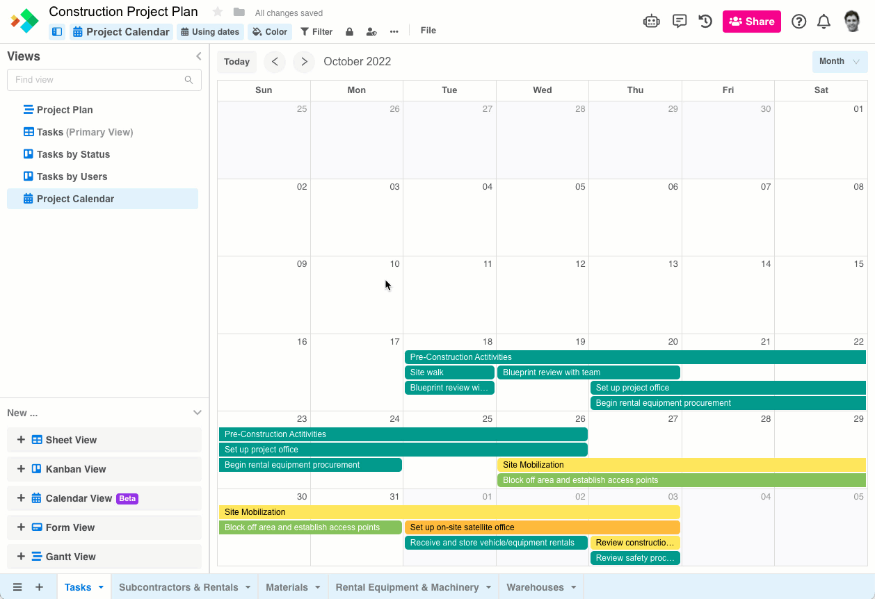 Spreadsheet Product Updates Pricing Changes Calendar View In Beta 
