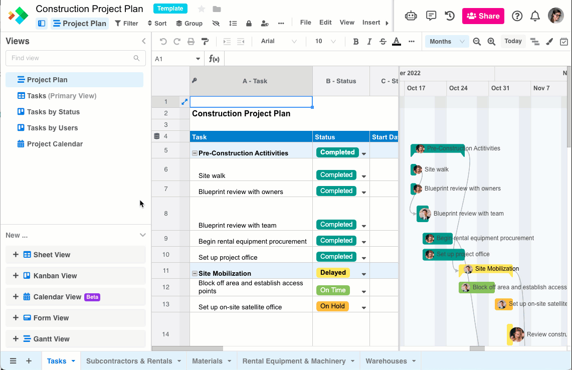 Spreadsheet.com product updates: Pricing changes, Calendar view in beta ...
